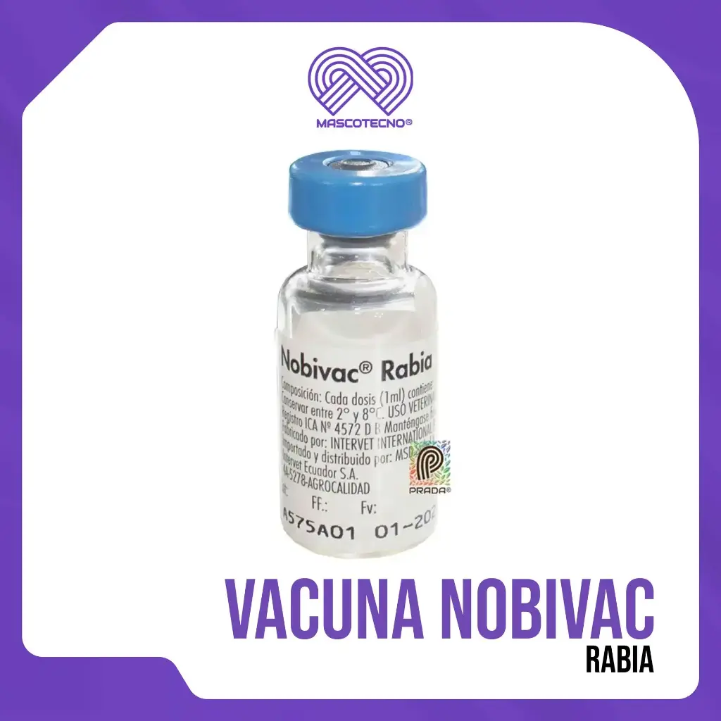 VACUNA NOBIVAC RABIA +J | MASCOTECNO